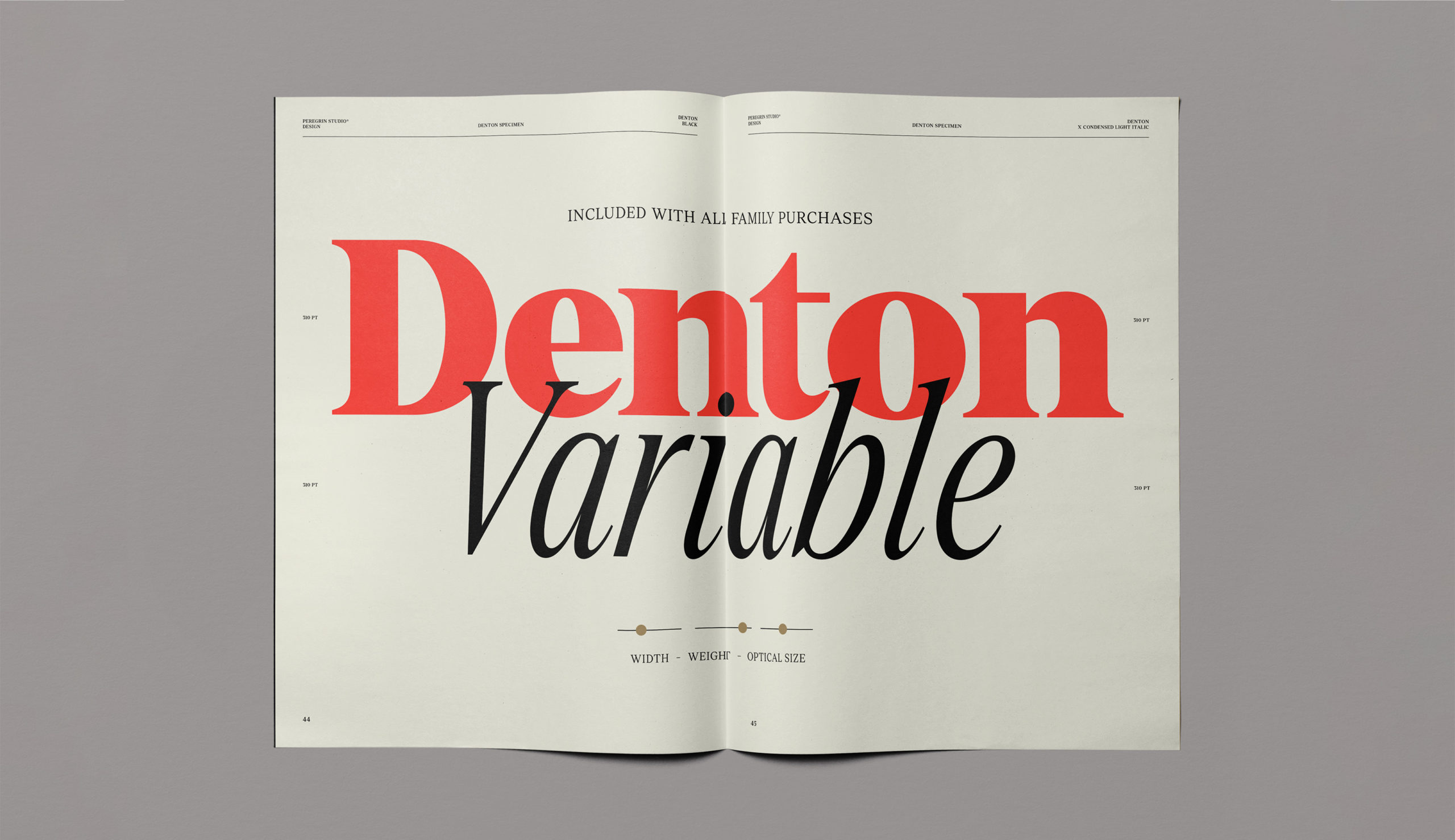 Denton Typeface by Peregrin Studio